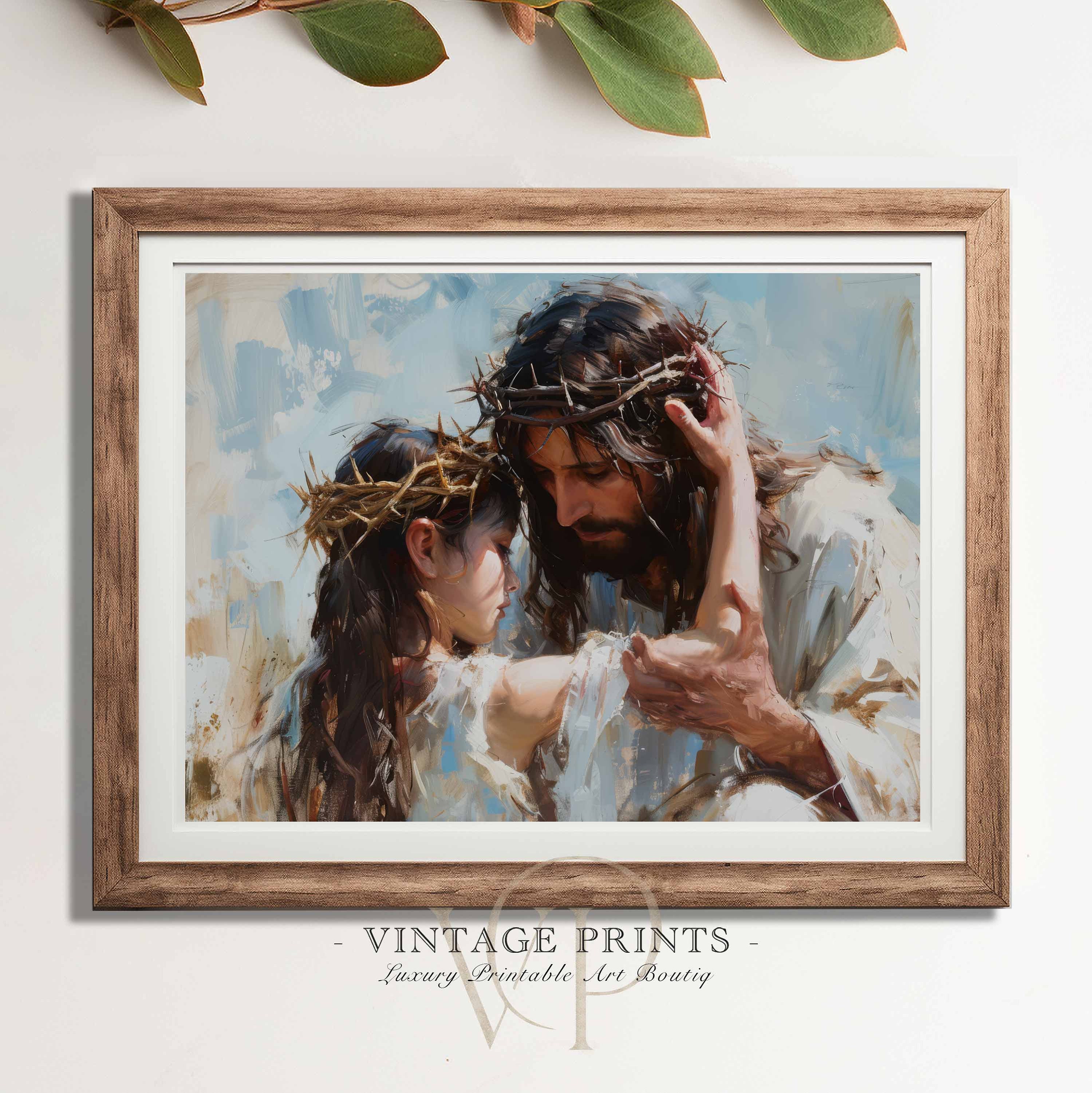 Redemptive Embrace | Crown of Thorns | Sacrificial Love | Jesus and ...