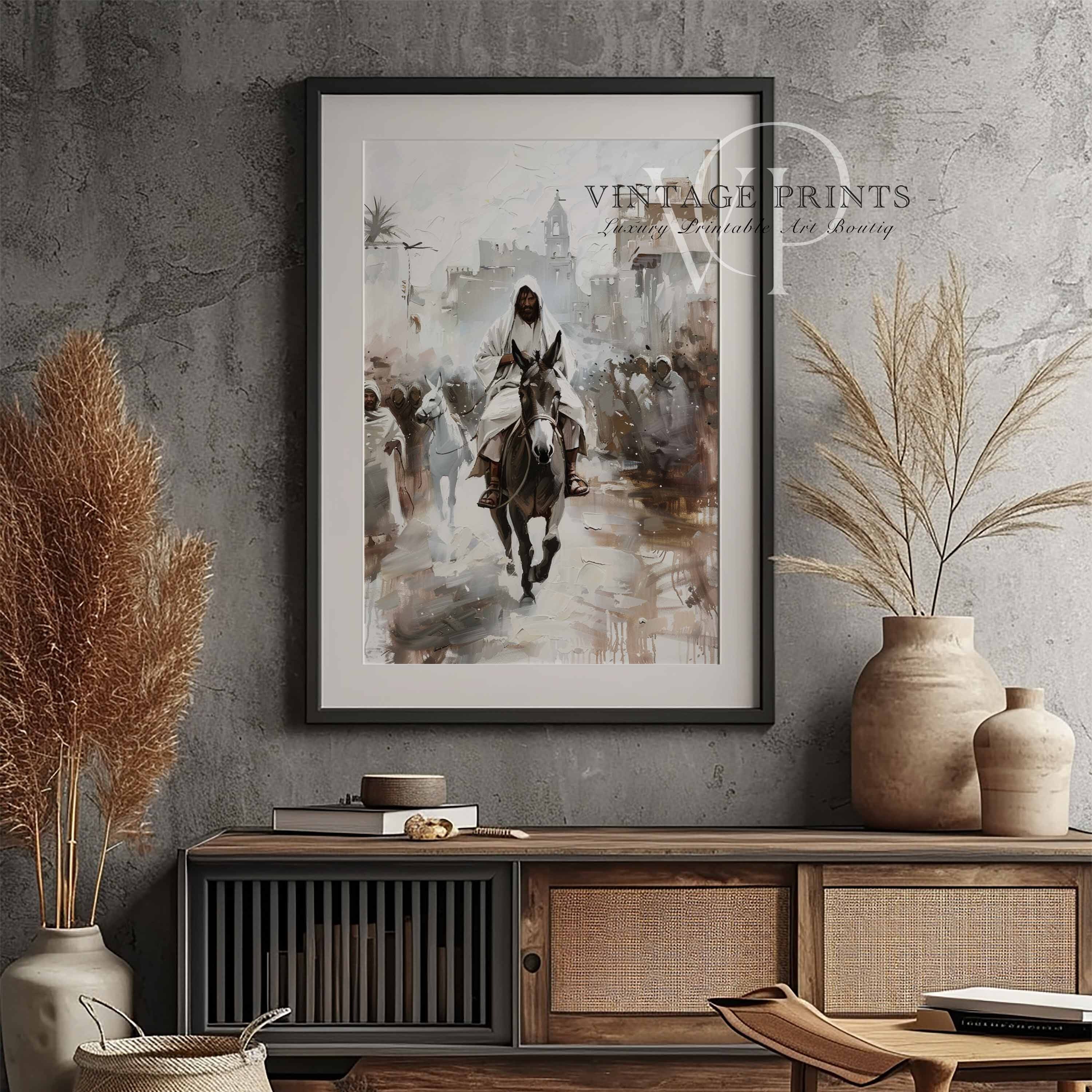 Palm Sunday Scene | Triumphant Entry | Humble King on a Donkey ...