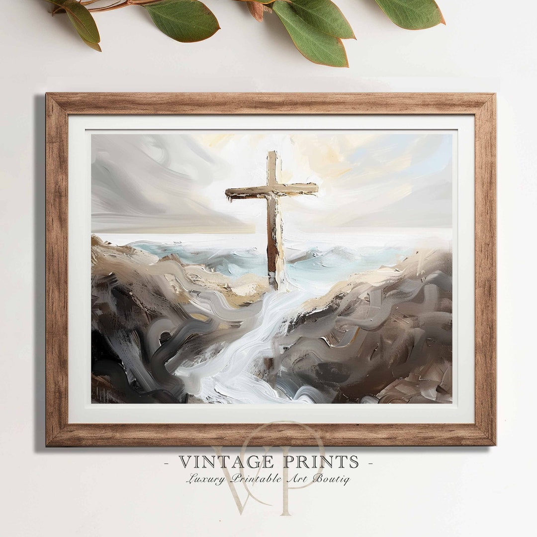 Beacon of Hope | Cross on the Cliff | Seascape Serenity | Christian ...