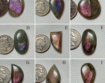 Purple Labradorite Multi Fire Mix Shape Cabochon Smooth Flat | Etsy
