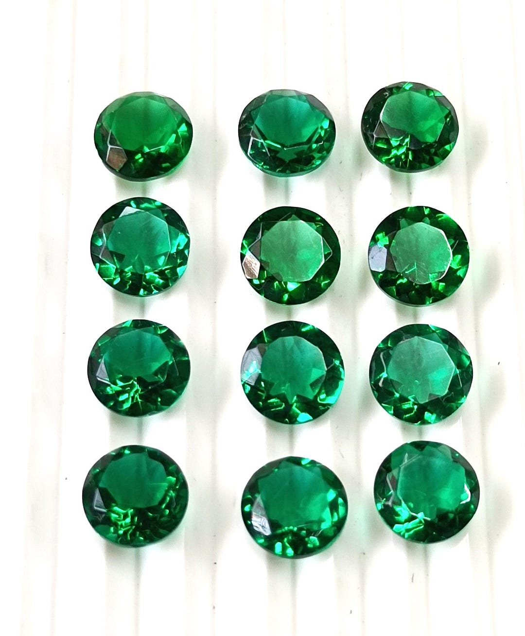 Emerald Quartz 2 Mm to 20 Mm Round Shape Normal Cut Jewelry Making ...