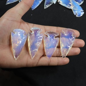 Opalite Arrowhead Crescent Arrowhead Approx. 50X22 Mm Arrowhead Opalite ...