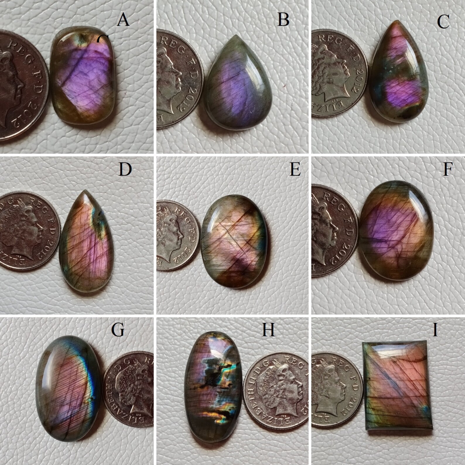 Purple Labradorite Multi Fire Mix Shape Cabochon Smooth Flat | Etsy