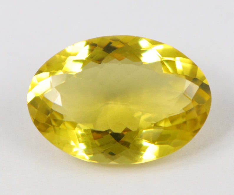 24X18 mm Natural Lemon Topaz Oval Shape Oval Normal Cut | Etsy