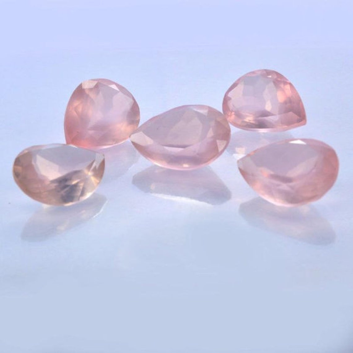 Rose Quartz Wholesale Lot Natural Rose Quartz Round Oavl Pear - Etsy
