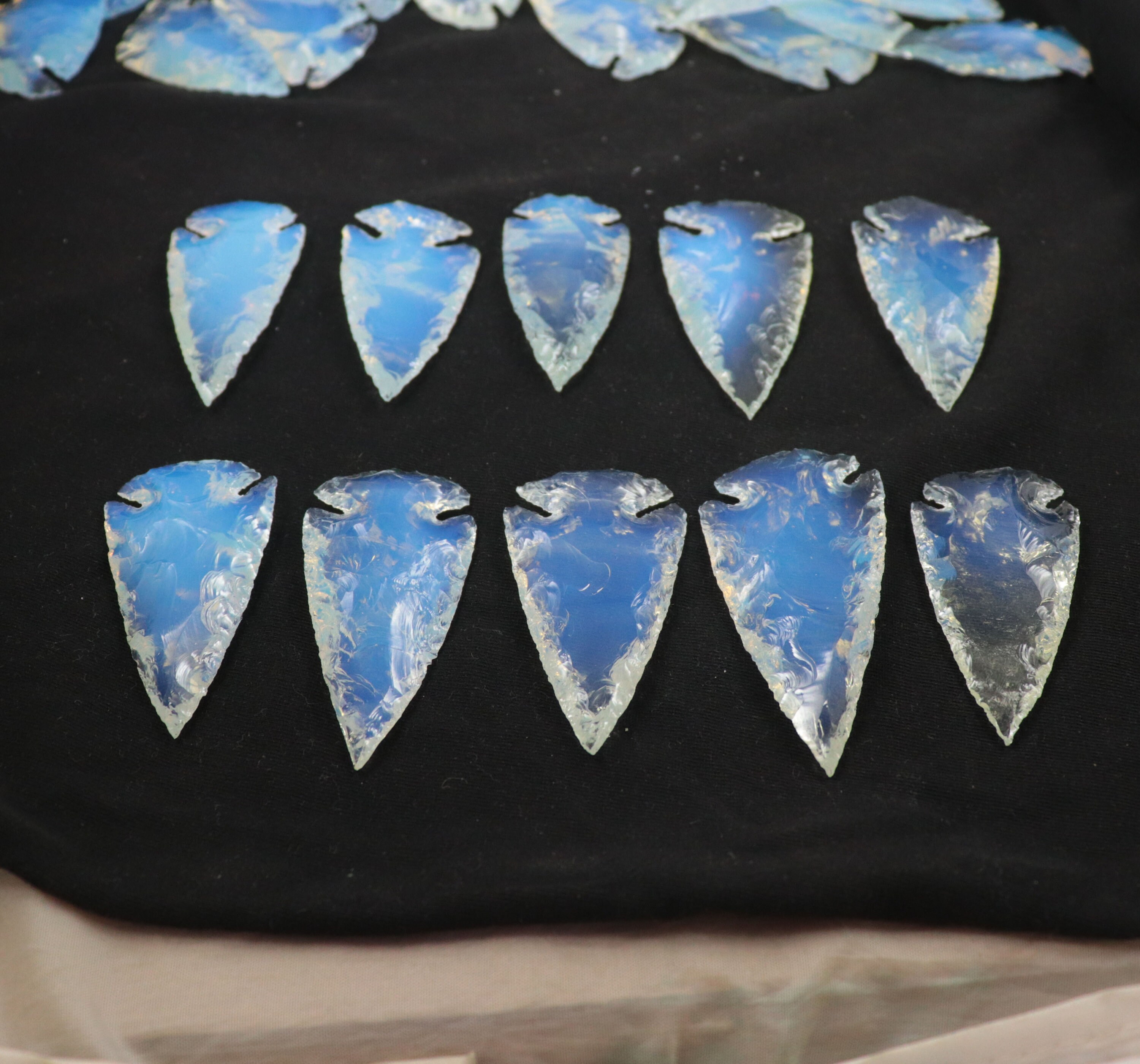 Opalite Arrowhead Crescent Arrowhead Approx. 50X22 Mm | Etsy