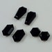 Natural Black Onyx Tablet Cut Both Side Tablet Cut Hexagon Coffin Cut ...