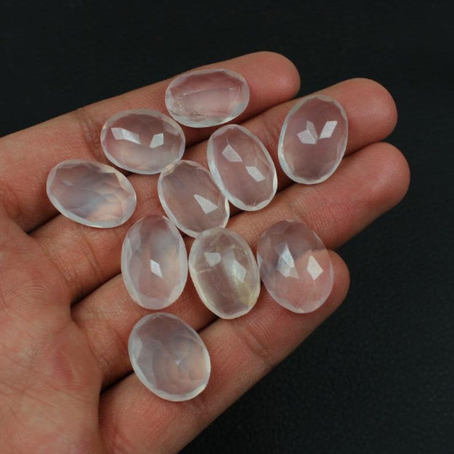 Rose Quartz Wholesale Lot Natural Rose Quartz Round Oavl Pear - Etsy