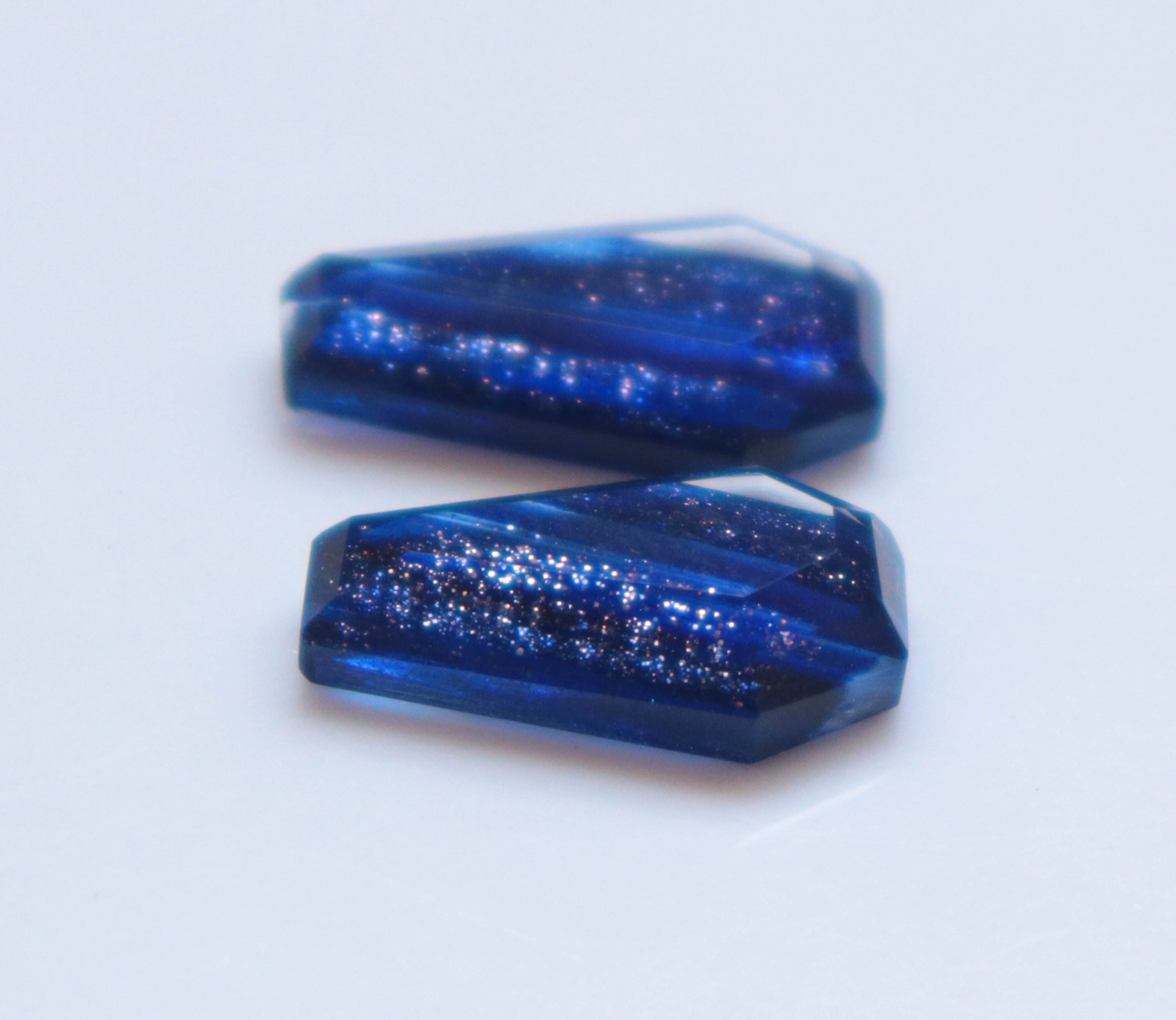 1 Pair Iolite Moonstone Quartz 18X10 mm Coffin Shape Single | Etsy