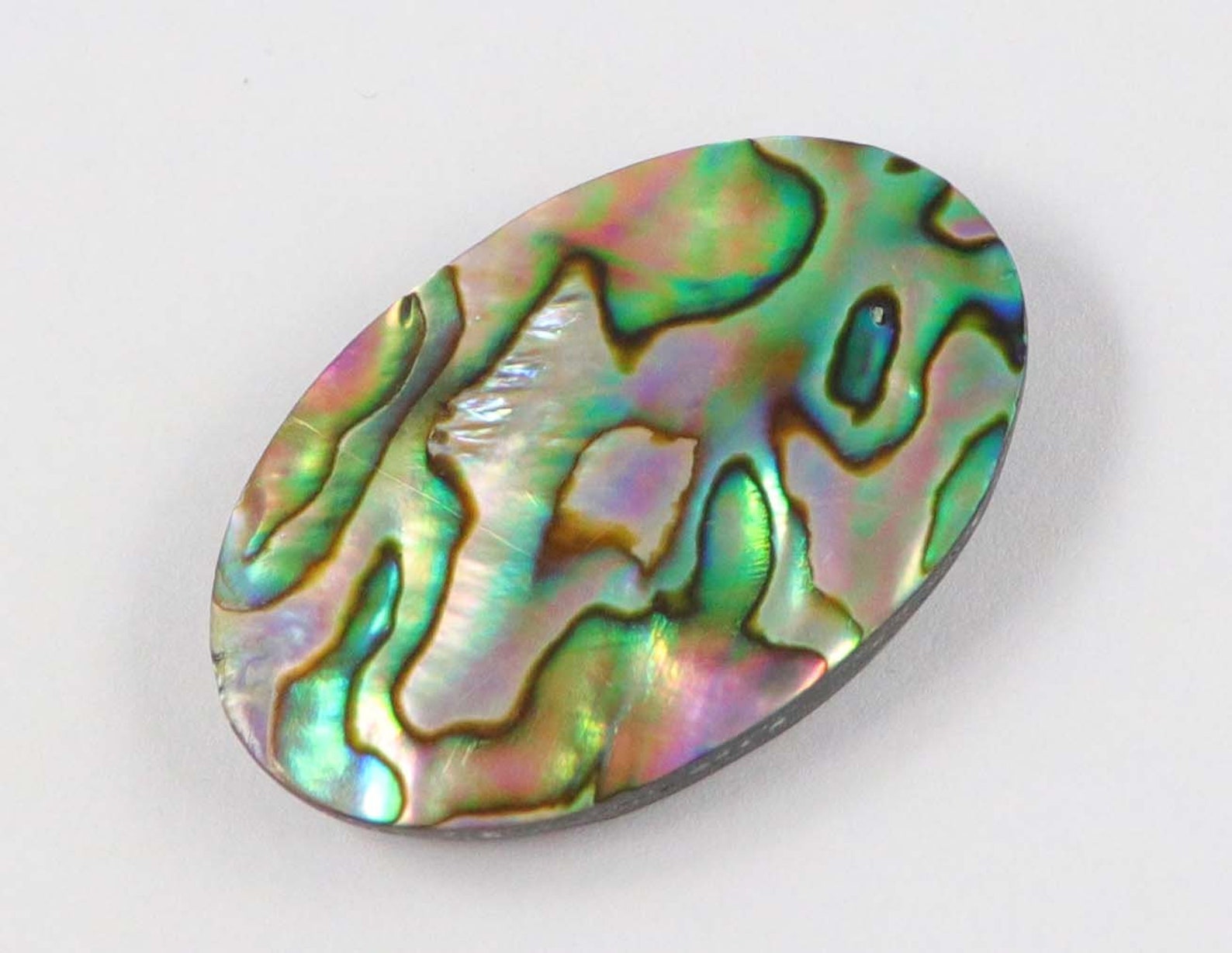 Abalone Shell Natural Gemstone Oval Shape Flat Bottom Jewelry | Etsy