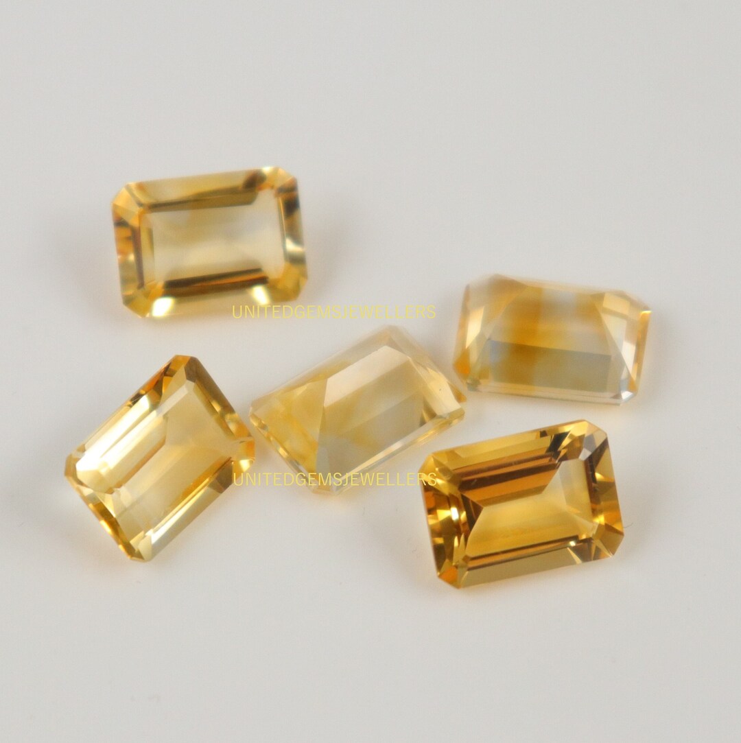 Buy 1 Pcs Citrine Topaz Octagon Shape Normal Cut Natural Citrine Topaz ...