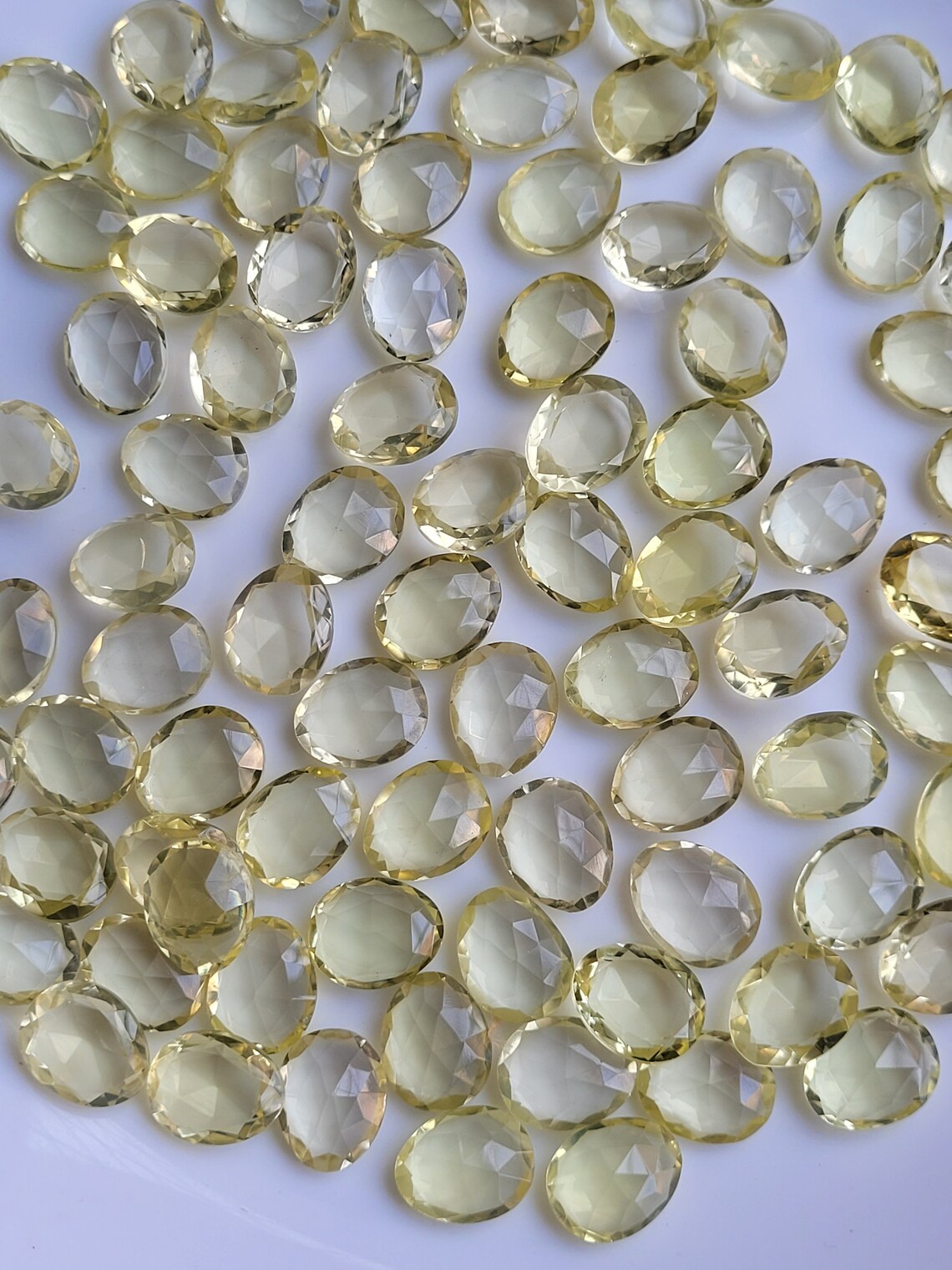 Lemon Topaz Gemstone: Egg Shape Talpe Cut, 8X6 Mm to 20X15 Mm - Etsy