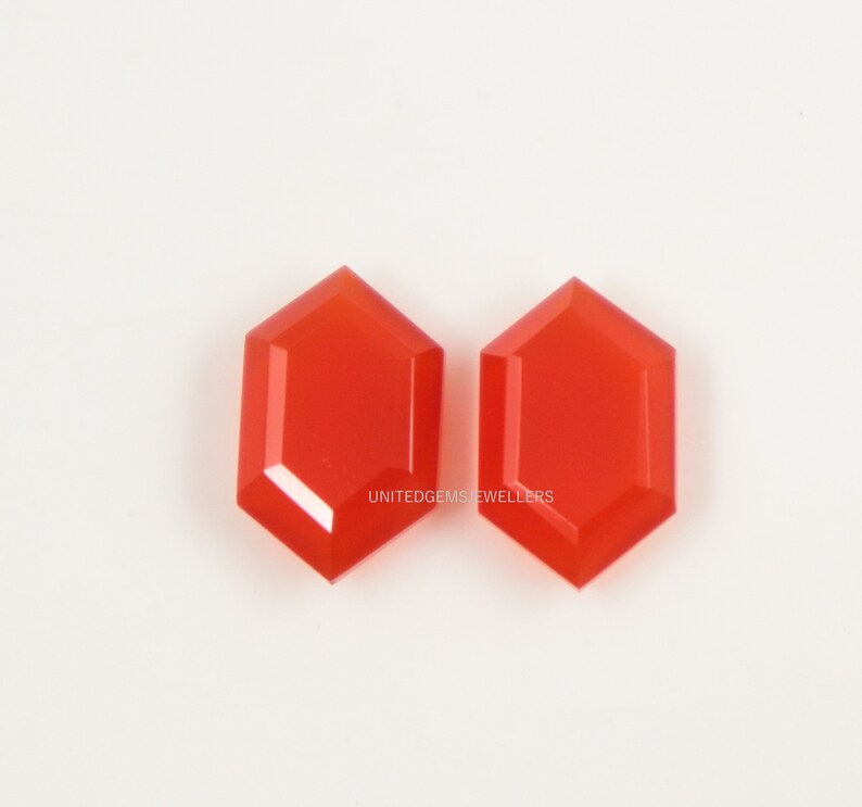 Red Onyx 16X10 Mm Hexagon Shape Both Side Tablet Cut Red Onyx - Etsy