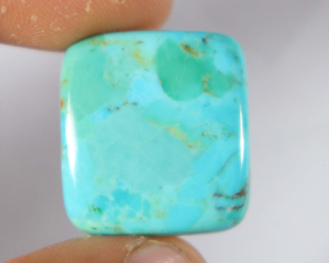 Arizona Turquoise Approx. 24X22 mm Cushion Shape Cabochon | Etsy