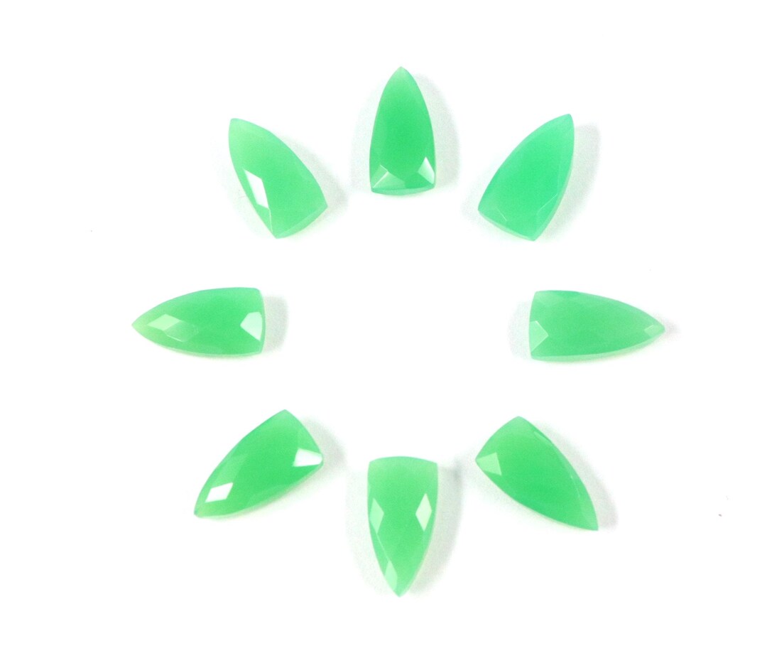 Chryso Onyx Gemstone: 16X8 Mm Trillion Briolette Cut, 10 Pcs - Etsy