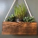Wood Rope Planter Rustic Planter Box Farmhouse Planter Box - Etsy