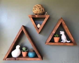 Triangle Wall Shelf - Etsy