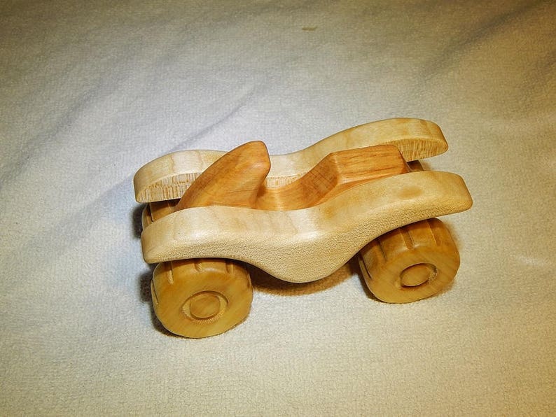 Wood atv toys vehicles wooden push toy waldorf eco friendly | Etsy