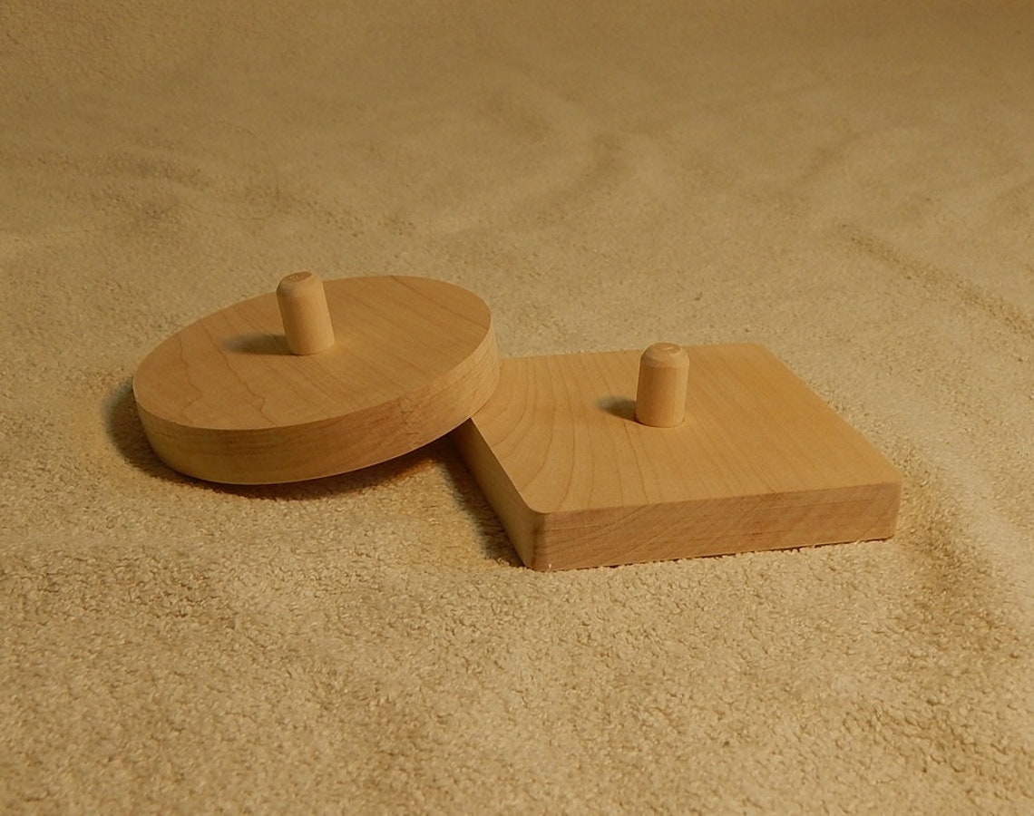 Wood Puzzle Circle Montessori Puzzle Toy for Babies and - Etsy