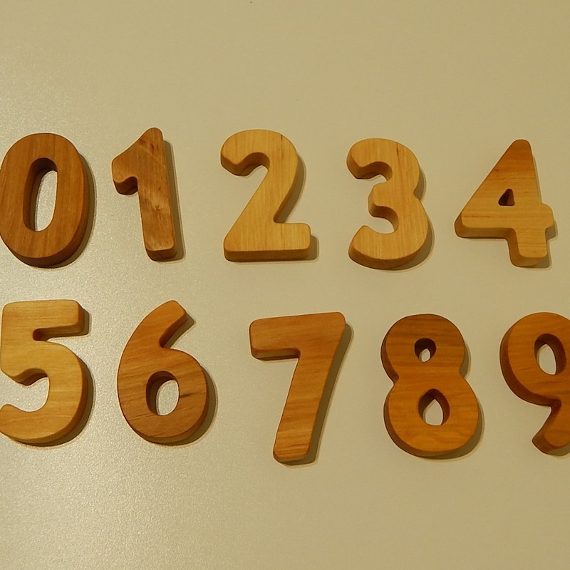 Wooden Numbers - Etsy
