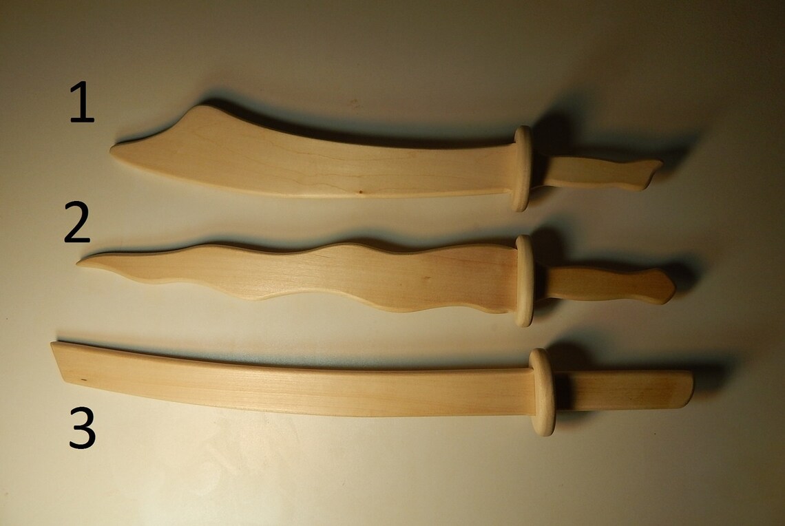 Wood Sword Toy Knight Pirate Dagger Wooden Japanese Sword - Etsy
