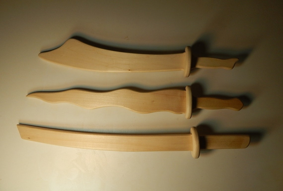 Wood Sword Toy Knight Pirate Dagger Wooden Japanese Sword - Etsy