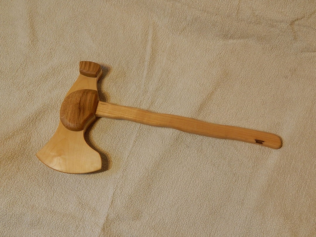 Big Wooden Axe Toy Wood Hammer Toys Camp Hatchet Gift for Boy Waldorf ...