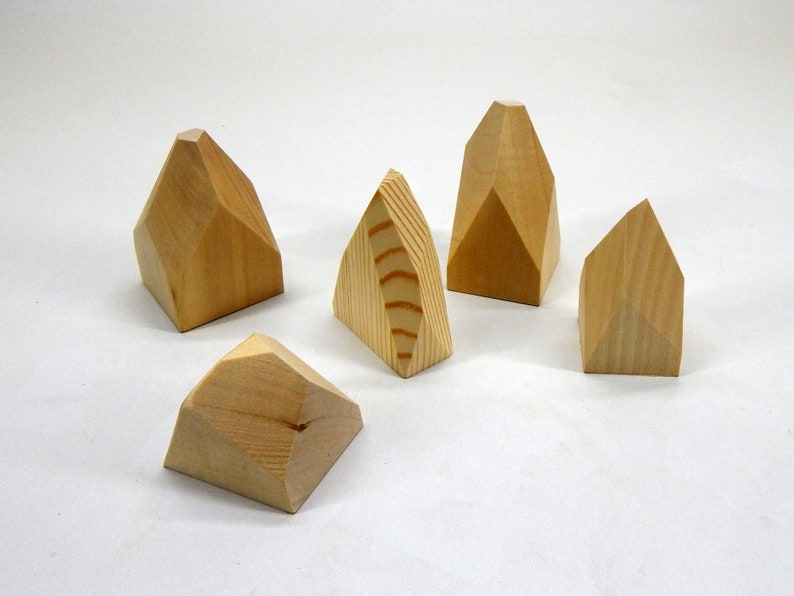 Diy kids project Unfinished wood house shapes Wood buildings | Etsy