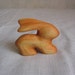 Wood Rabbit Toy Waldorf Animal Bunny Wooden Sculpture Figurine Waldorf ...