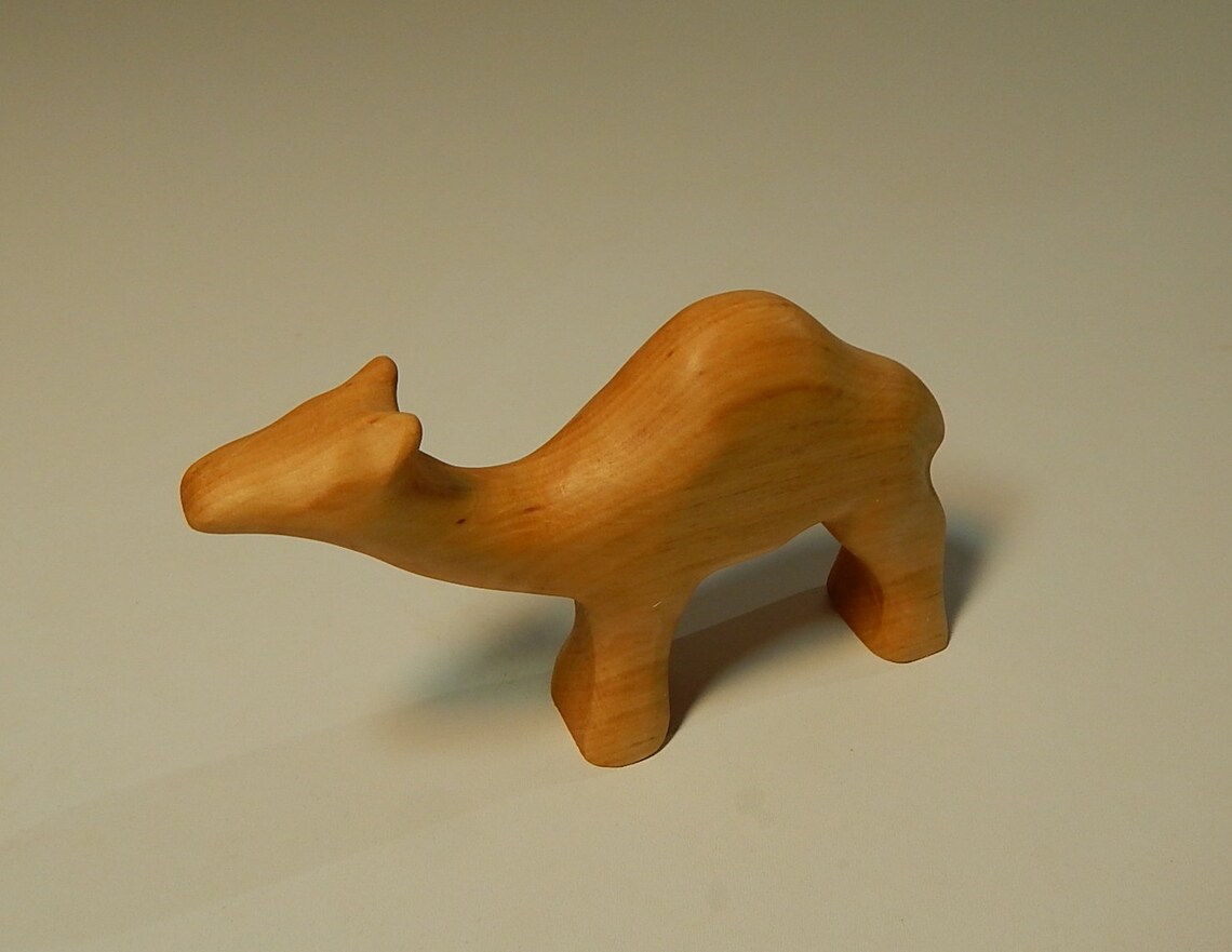 Wood Camel toy Waldorf animal Wooden Sculpture Figurine | Etsy