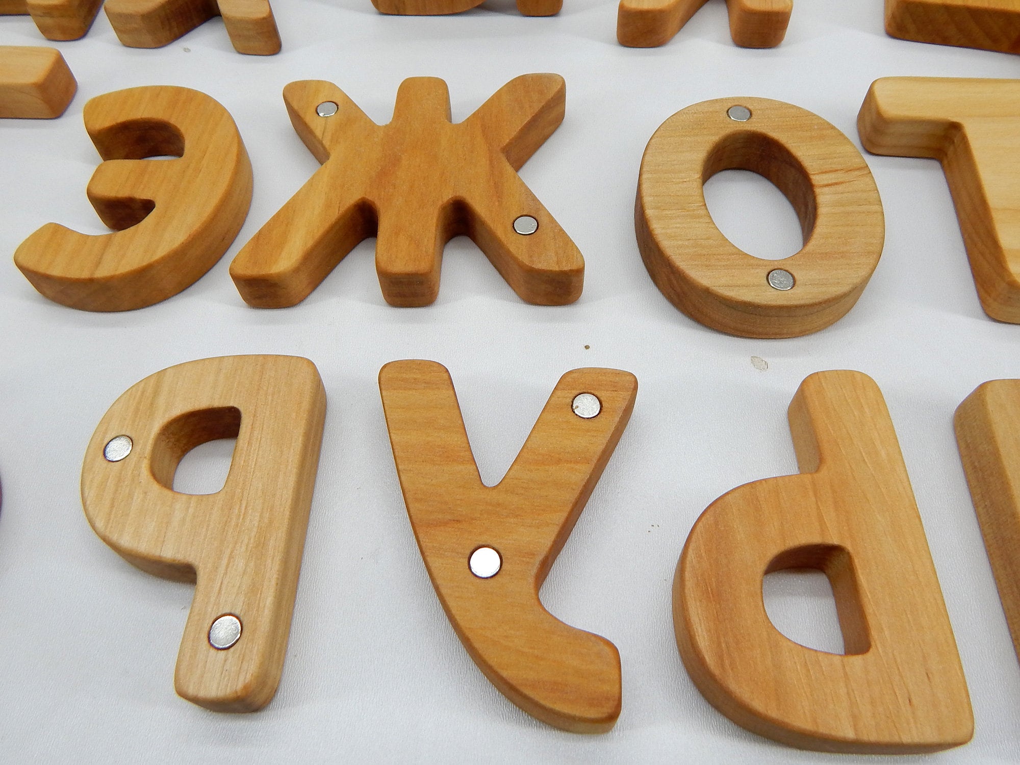 Magnets Letters Russian Wooden Alphabet Wood Magnetic Vintage Letters ...