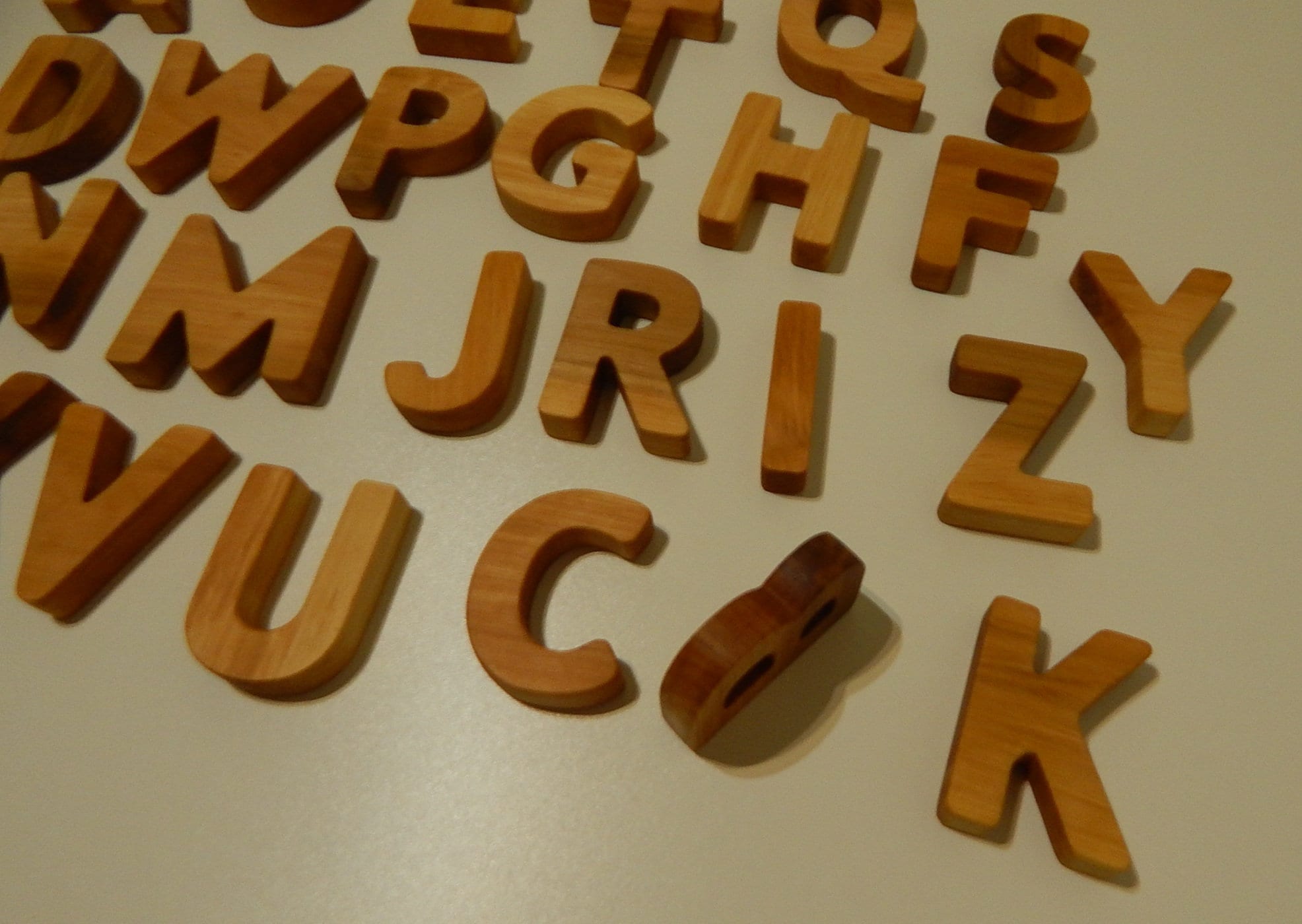 Magnets Letters ABC English Wooden Alphabet Wood Magnetic - Etsy