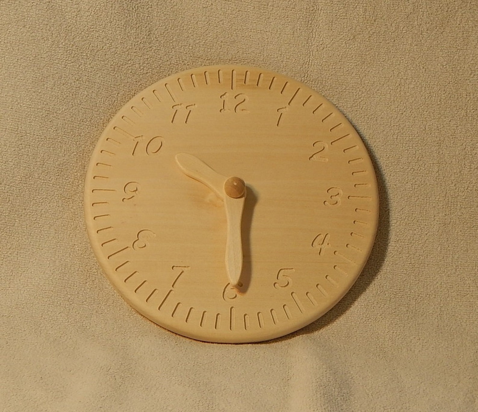 Wood Clock Toy Education Wooden Toy Montessori Time School - Etsy