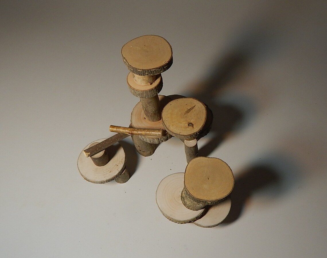 20 Natural Tree Building Blocks Montessori Inspired Wooden Toy - Etsy