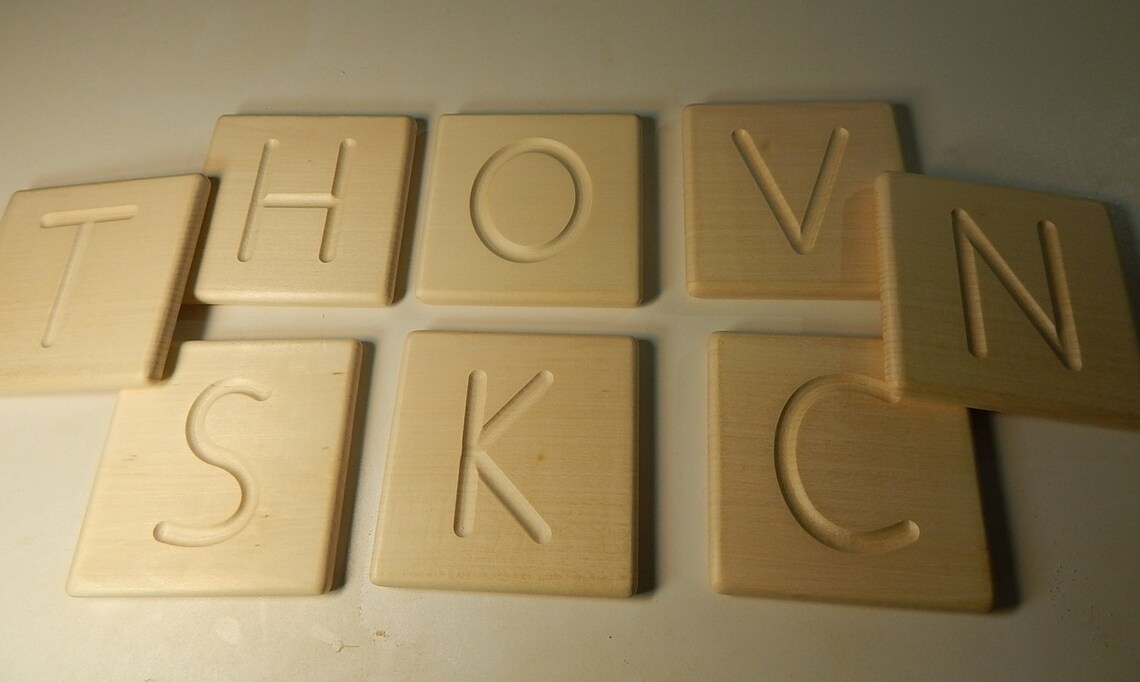 Big Alphabet Tracing Cards Printed Tracing Alphabet Wood Card | Etsy