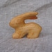 Wood Rabbit Toy Waldorf Animal Bunny Wooden Sculpture Figurine Waldorf ...