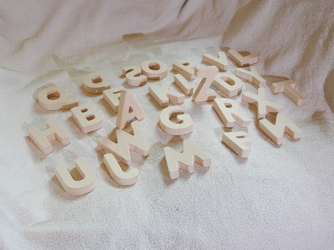 Magnets Wooden Alphabet From Ukraine Wood Magnetic English Letters ABC ...