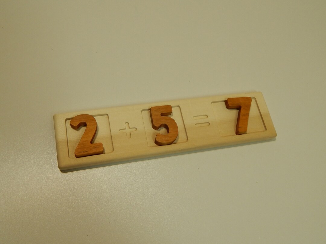 Wooden Math Board Mathematic Wood Counting Board Addition Subtraction ...