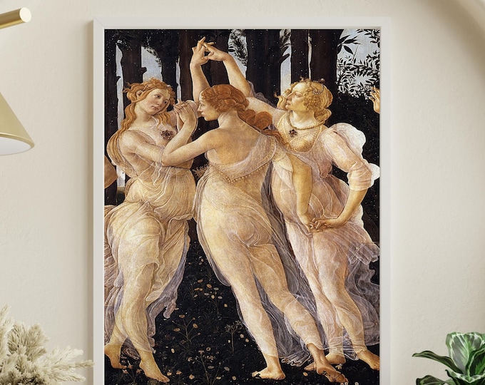 Three Graces Digital Download Poster Greek Mythology Art Printable Wall Art Instant Download 3 ...