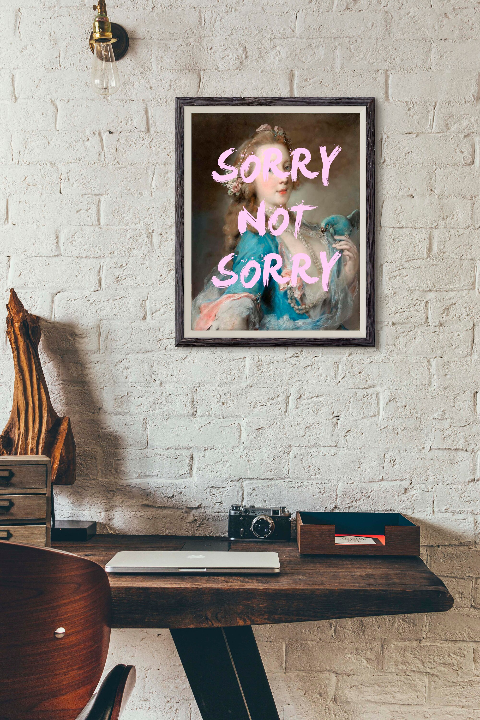 SORRY NOT SORRY Quote Print, Art Print, Pop Art,funny Art Print ...