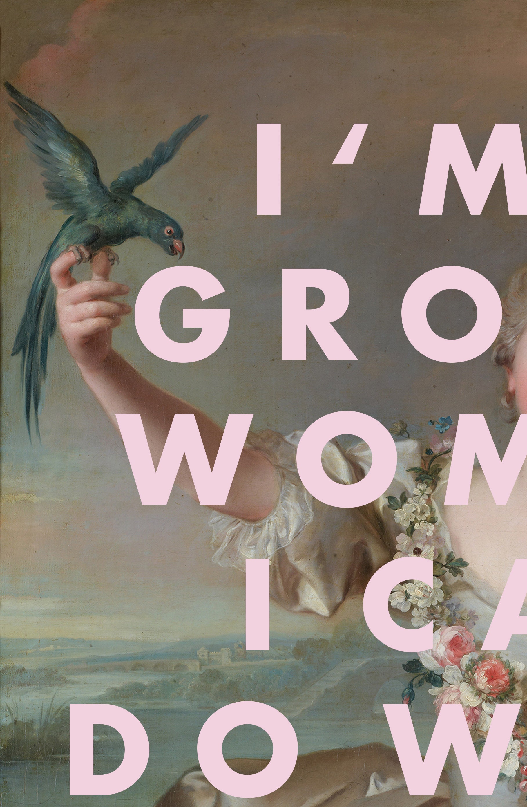 8x10 Pink Feminist Wall Art I'm A Grown Woman Lyrics - Etsy UK