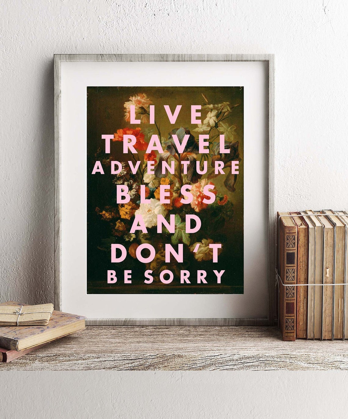 LIVE TRAVEL ADVENTURE Bless Quote Print Girl Gift Jack - Etsy UK