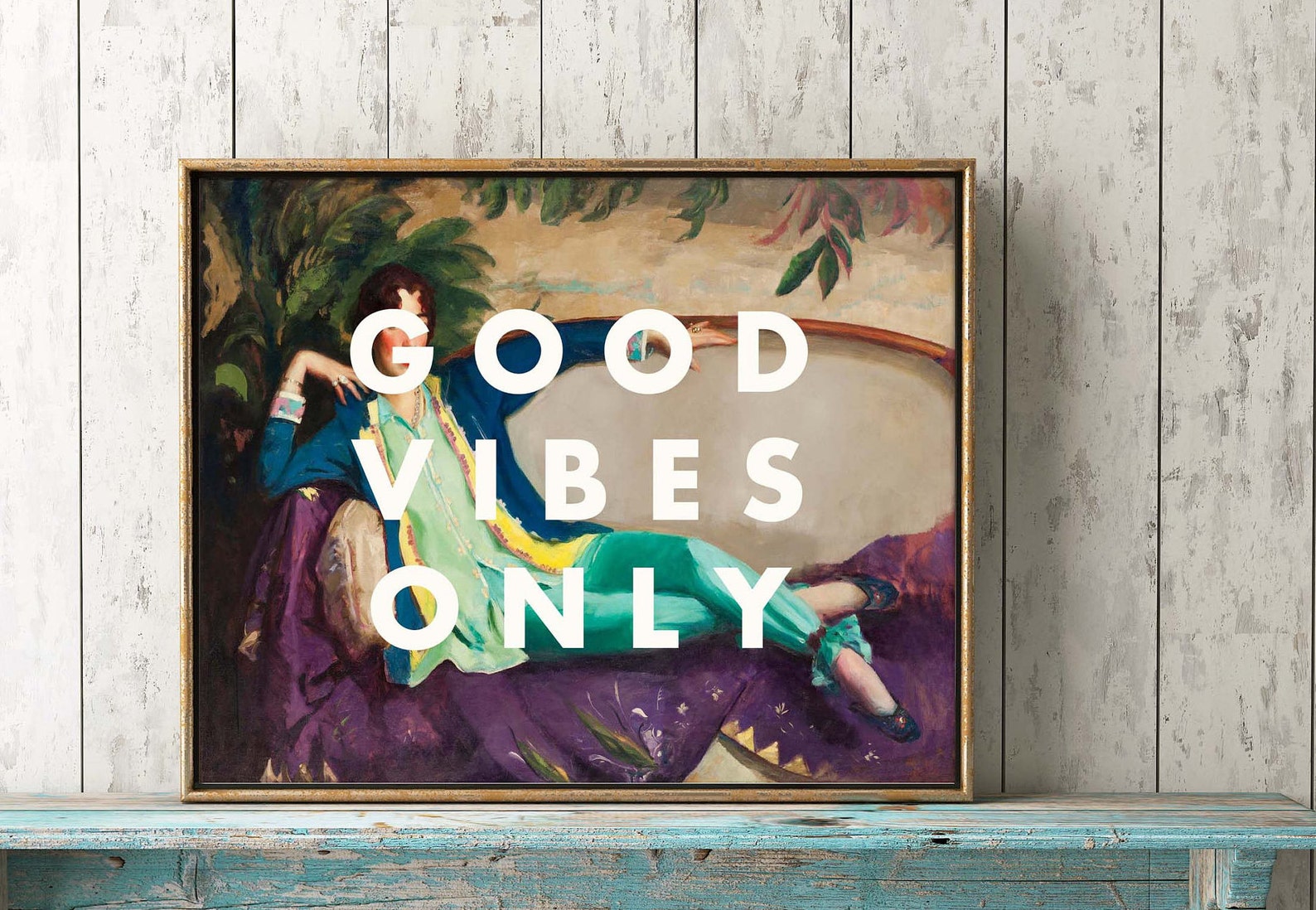 Good Vibes Only Art Print Inspirational Print Stocking | Etsy