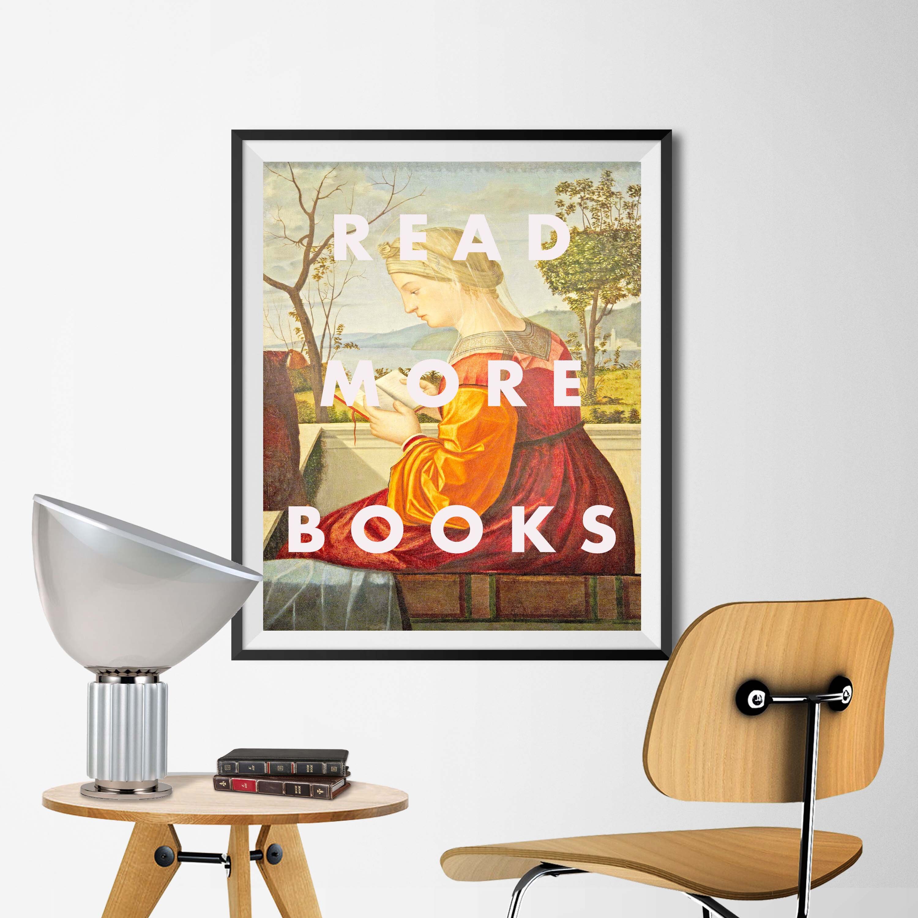 READ MORE BOOKS Print Reading Print Literary Book Lover | Etsy