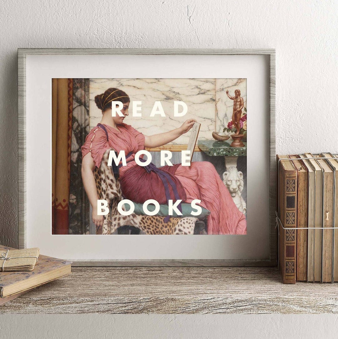 BOOK QUOTE Art Print, Book Lover Print, Read More Books, Art Print ...