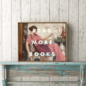 BOOK QUOTE Art Print, Book Lover Print, Read More Books, Art Print ...