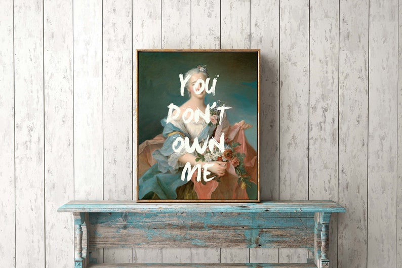 You Don't Own Me Art Print Feminist Wall Art 16x20 | Etsy