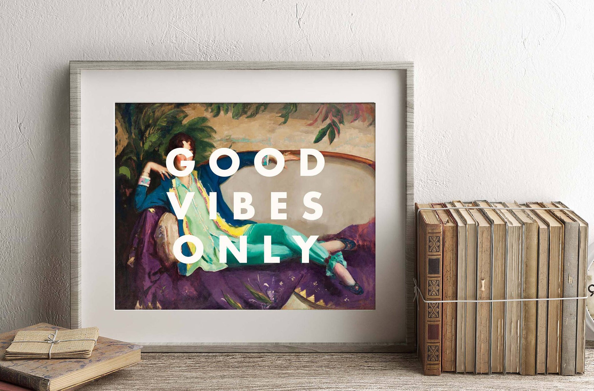 Good Vibes Only Art Print Inspirational Print Stocking | Etsy