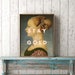 STAY GOLD Art Print Girl Gift Typography Print Painting - Etsy UK