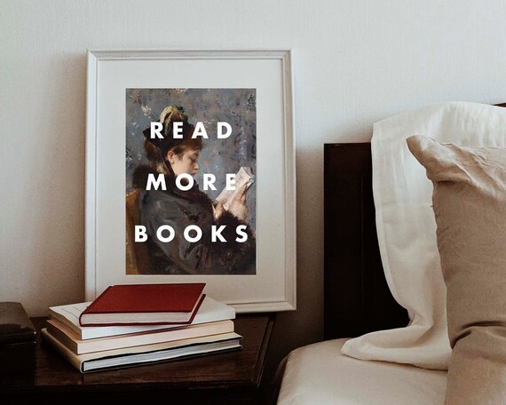 READ MORE BOOKS Art Literary Print Art Print Book Lover - Etsy